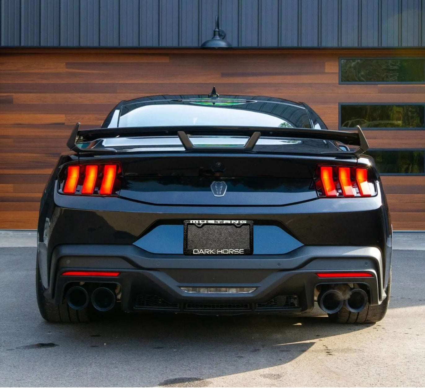 Ford Mustang Dark Horse Carbon Fiber License Plate Frame – JT's Custom ...